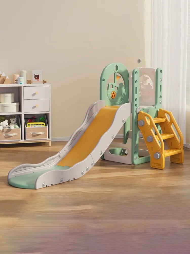 Детская горка для дома, пластиковая горка с лестницей и горкой для детей от 1 до 4 лет