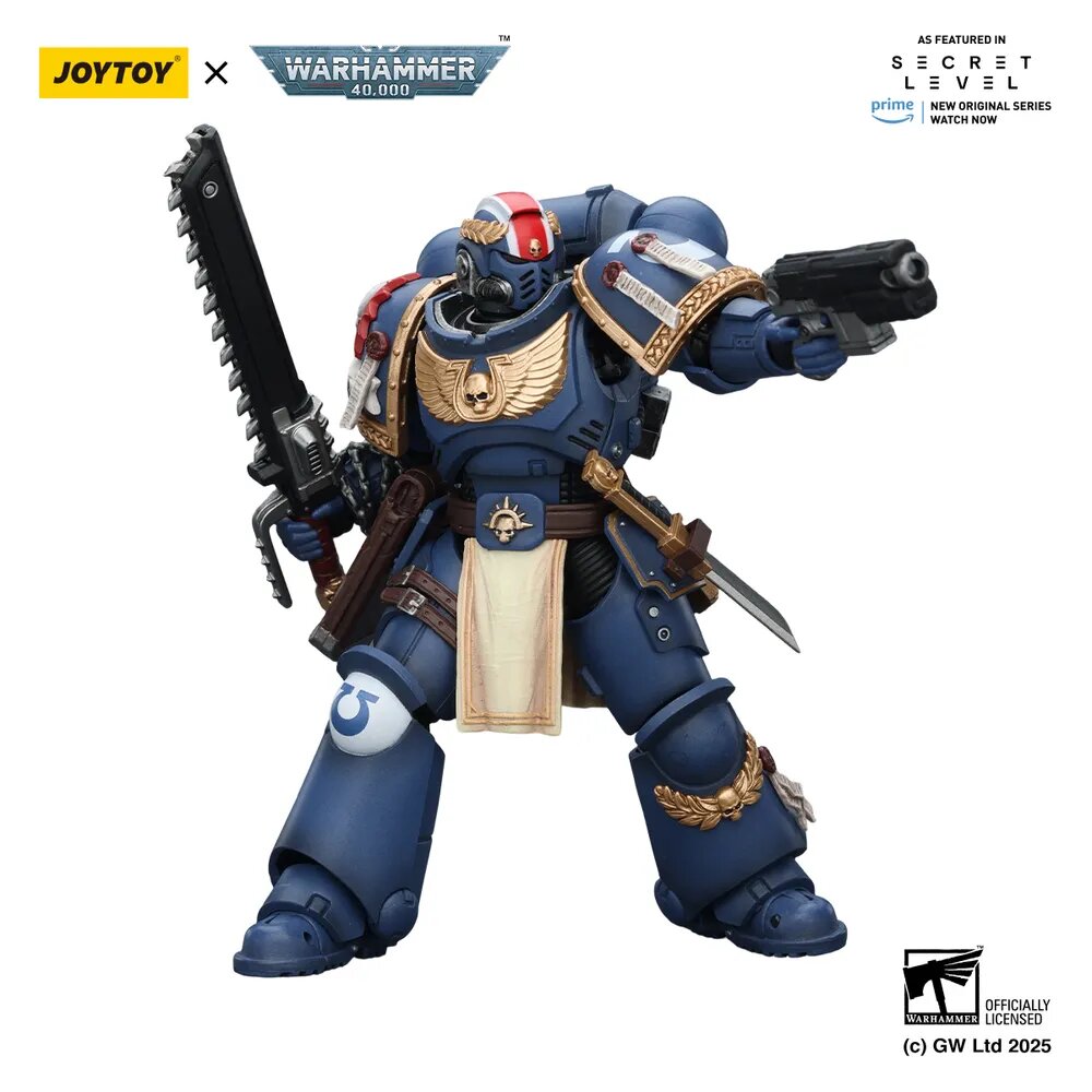 Подвижная фигурка Warhammer 40K 1/18 Action Figures Ultramarines Titus with Laurels of Victory