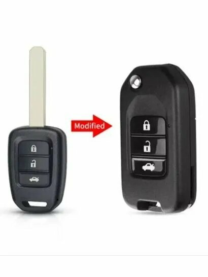 Ключ зажигания, арт. Корпус ключа зажигания для Honda CRV Accord Civic Fit XRV VEZEL CITY JAZZ HRV