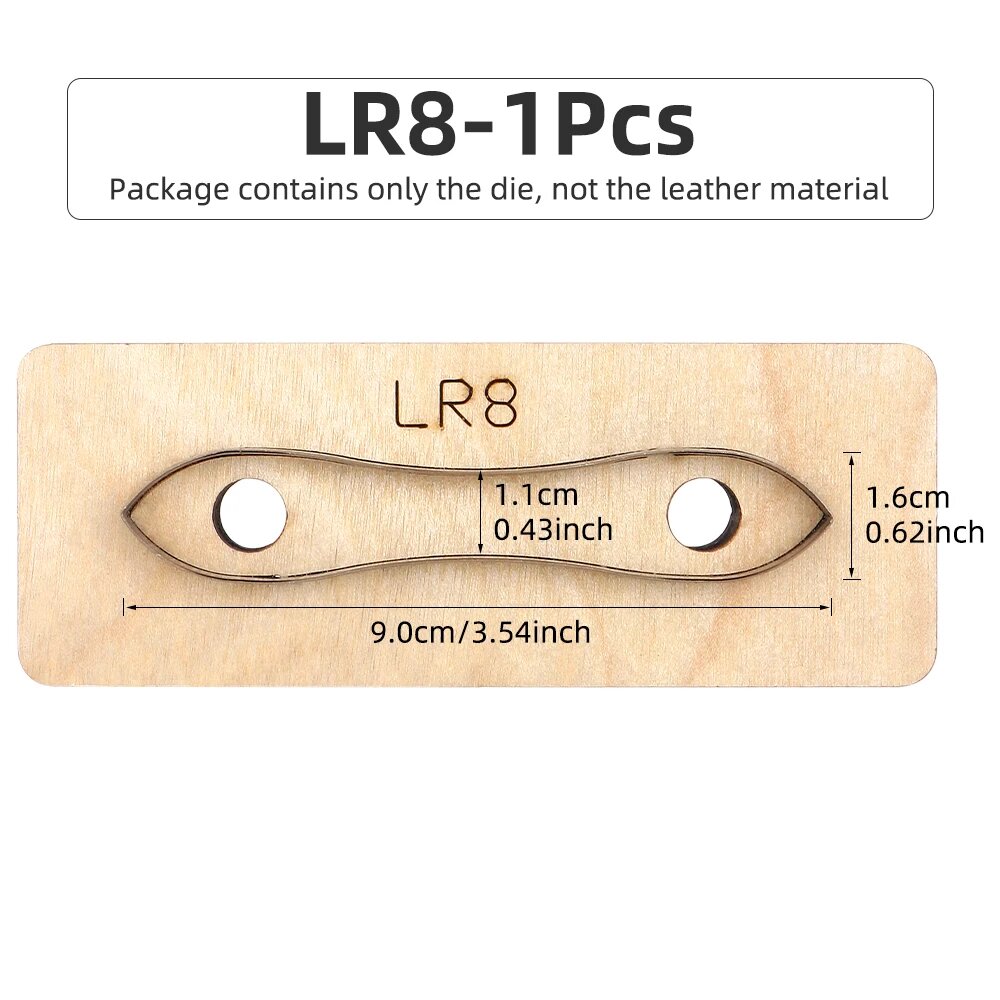 Форма для резки кожи LR8 - 1Pcs