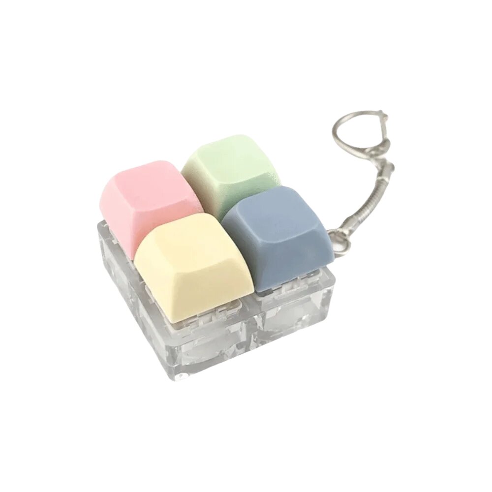 3/4/9 клавиш антистресс кнопка-кликер колпачок брелок для ключей на палец колпачки для клавиатуры игрушка DIY клавиатура-кликер игрушка для взрослых для облегчения