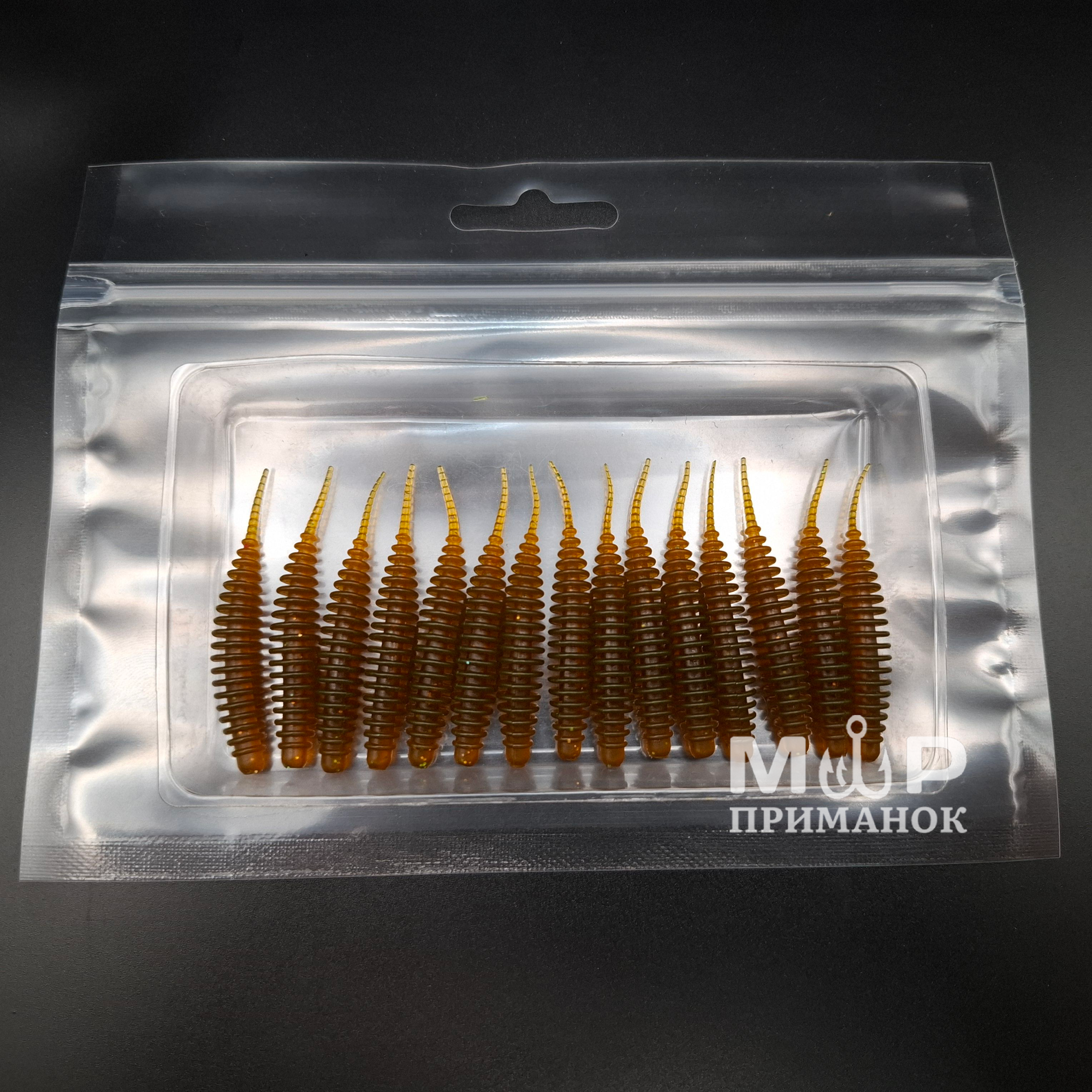 Силиконовая приманка Tanta 2"(50 мм), машинное масло, 15 шт.