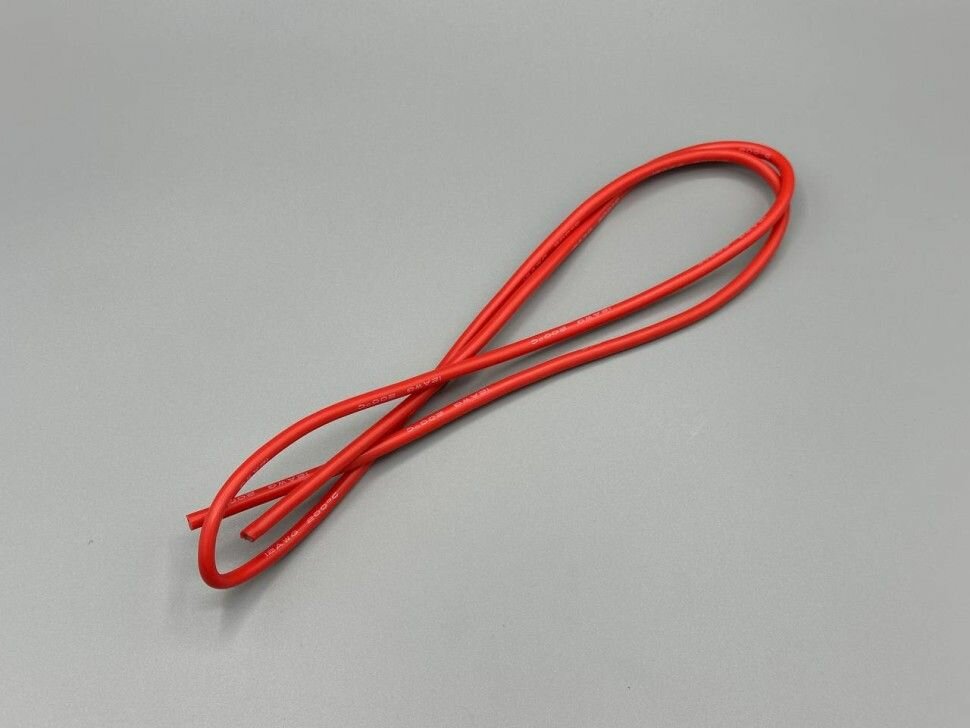 Силиконовый провод AB retail 12AWG красный, 1 м