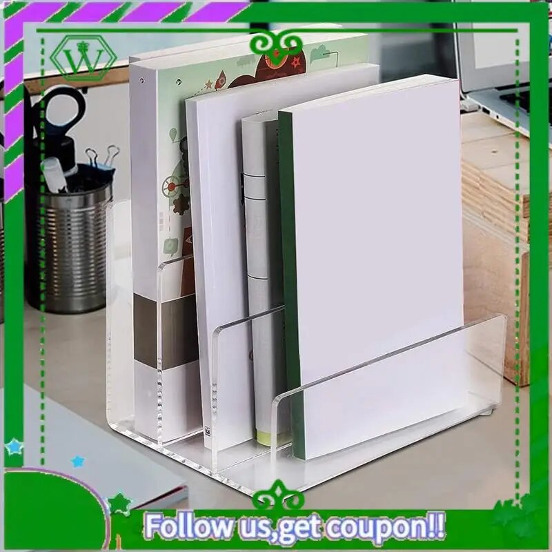 Прозрачный акриловый держатель для файлов 3 секции