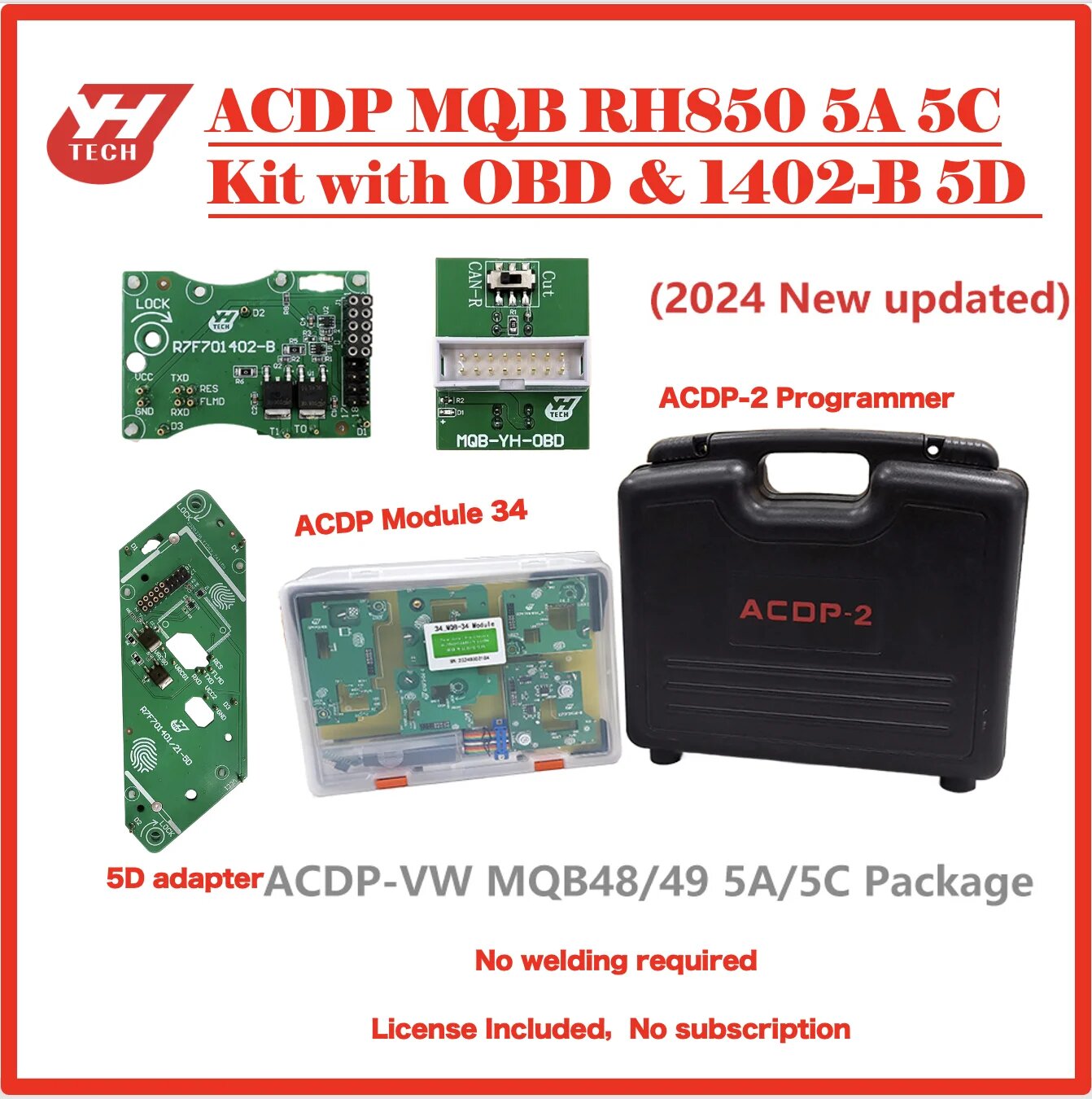 Yanhua ACDP MQB 5A 5C Kit с OBD и 1402-B 5D