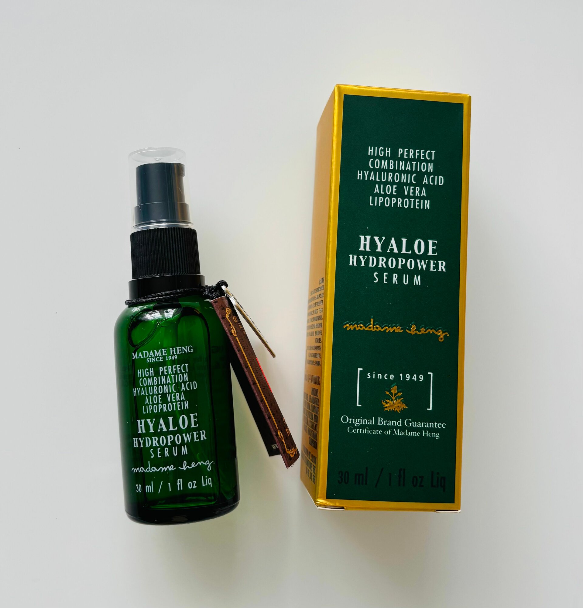 Madame Heng Cыворотка с Гиалуроновой кислотой, алоэ вера и липопротеинами пшеницы HYALOE HYDROPOWER SERUM, 30мл