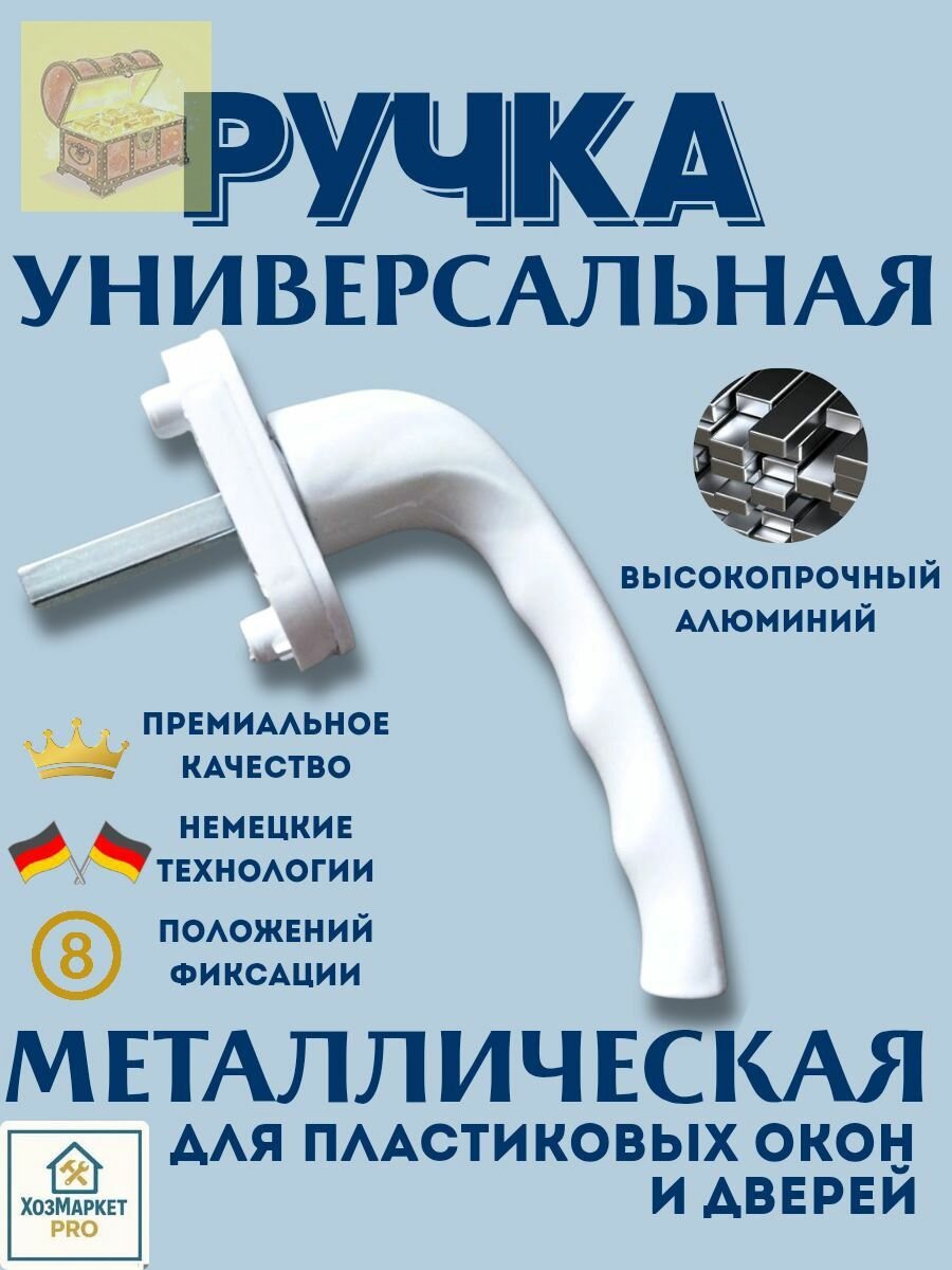 Ручка для пластиковых окон, ручка для балконной двери, 1 шт.