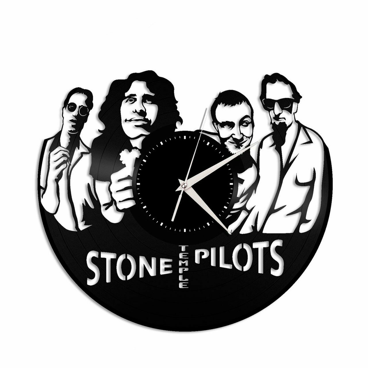 Часы из виниловой пластинки (c) VinylLab Stone Temple Pilots