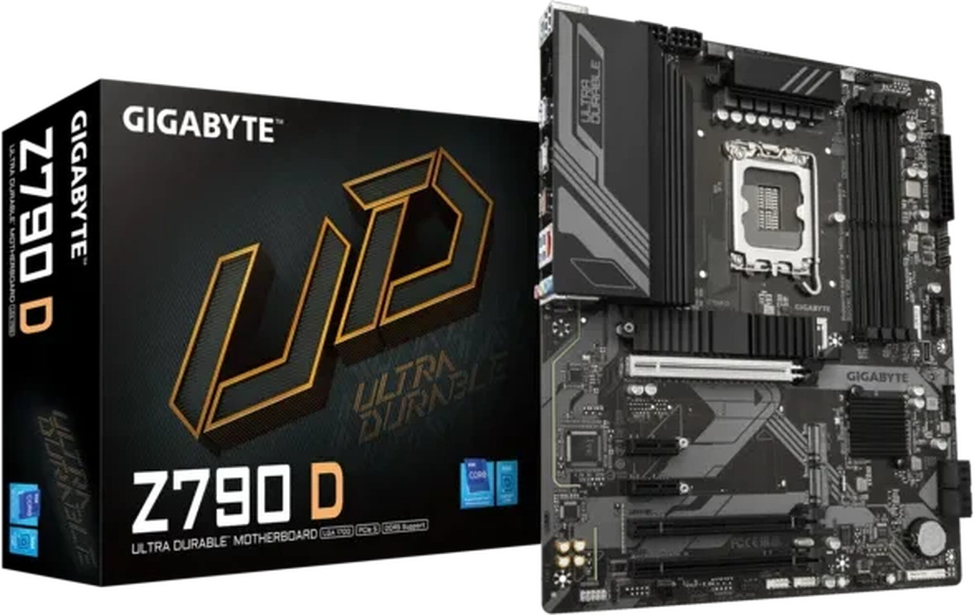 Материнская плата GIGABYTE Z790 D (LGA1700/Z790/4xDDR5/3xPCI-Ex16/3xM.2/SB7.1/GLAN/DisplayPort/HDMI/ATX)