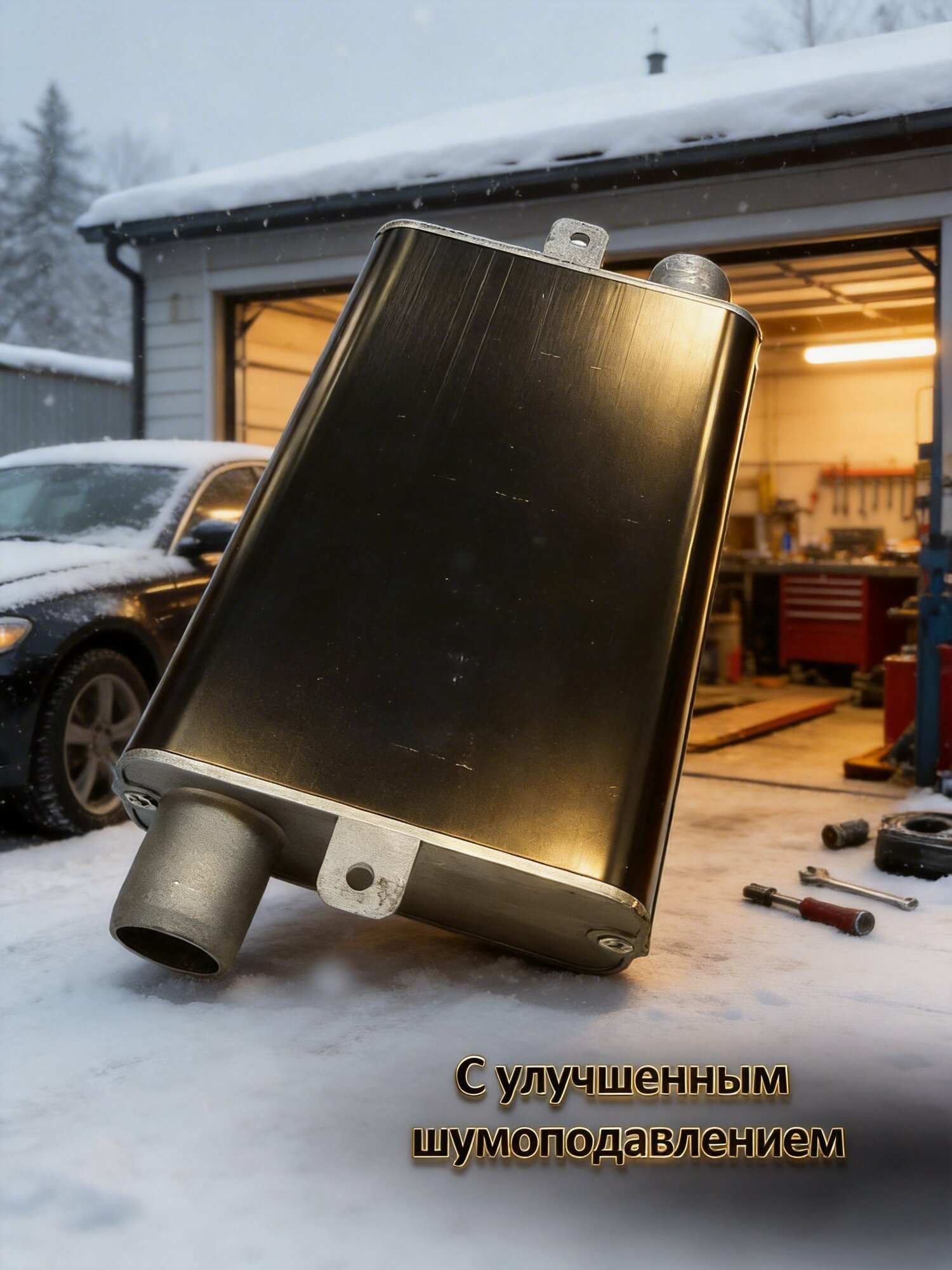 Глушитель для автономного отопителя и подогревателя — снижает шум, подходит для Webasto, Eberspacher и генераторов