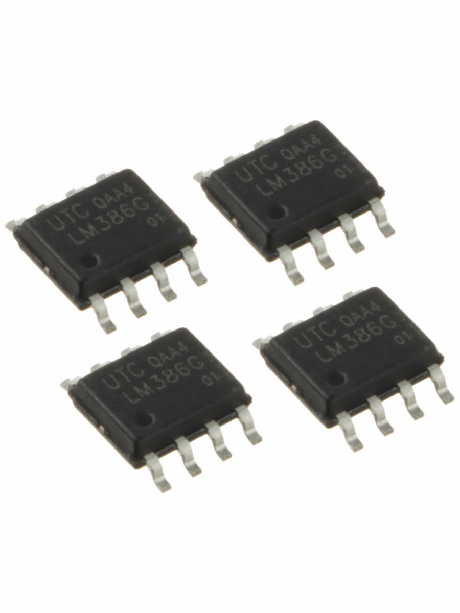 Микросхема LM386G SO8 UTC (упаковка 4шт)