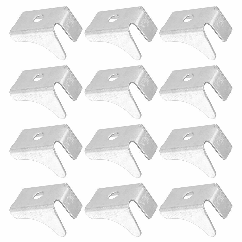 Зажимы для полок картотечных шкафов, аксессуары для шкафов из листового металла, опоры для зажимов полок, кронштейны для сейфов, зажимы для картотечных/стальных шкафов (удлиненные и утолщенные 13 мм, 12 штук)