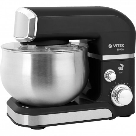 Кухонная машина Vitek VT-4116 Midnight планетар. вращ. 1000Вт черный/стальной