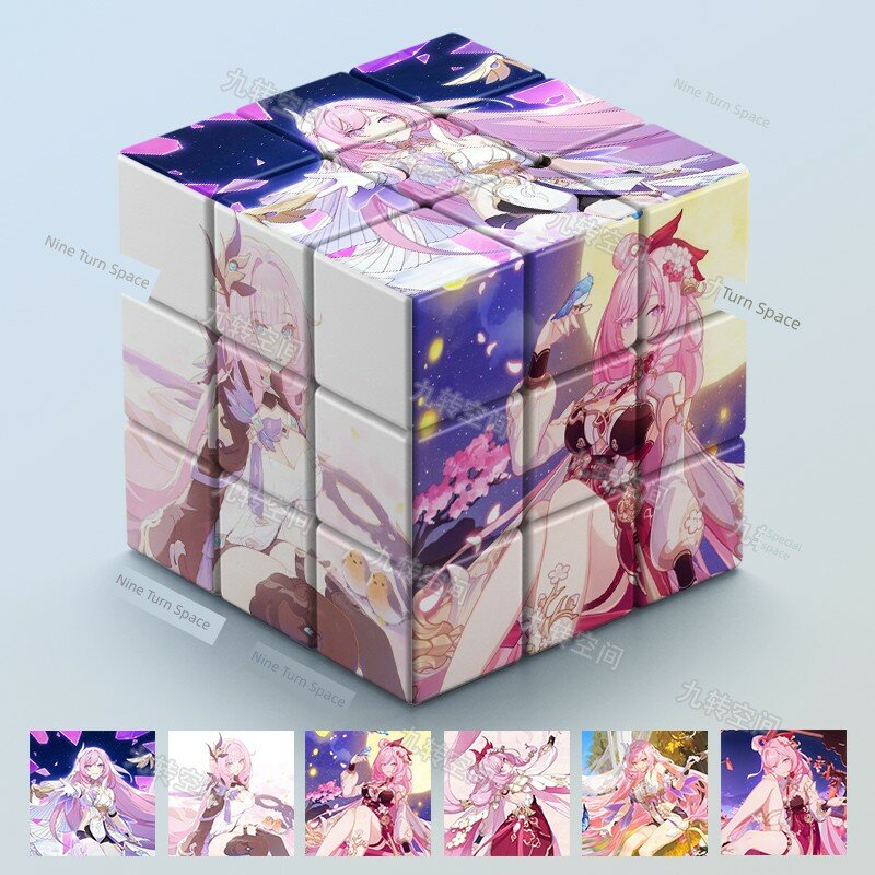 Кубик-головоломка Honkai Impact 3rd Elysia 3x3: креативная игрушка для студентов, ценный подарок, снятие стресса