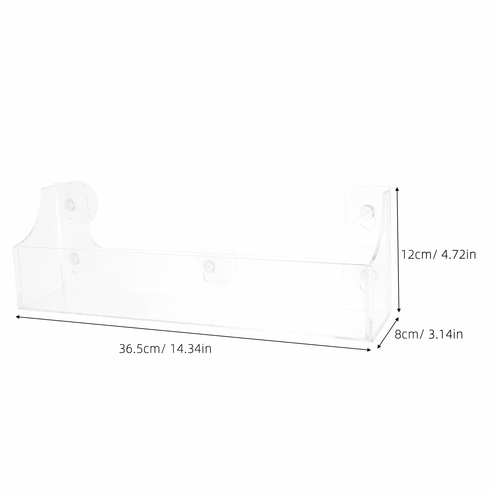 Прозрачный Органайзер Для Холодильника С Сосками 36.50X12.00X8.50Cm
