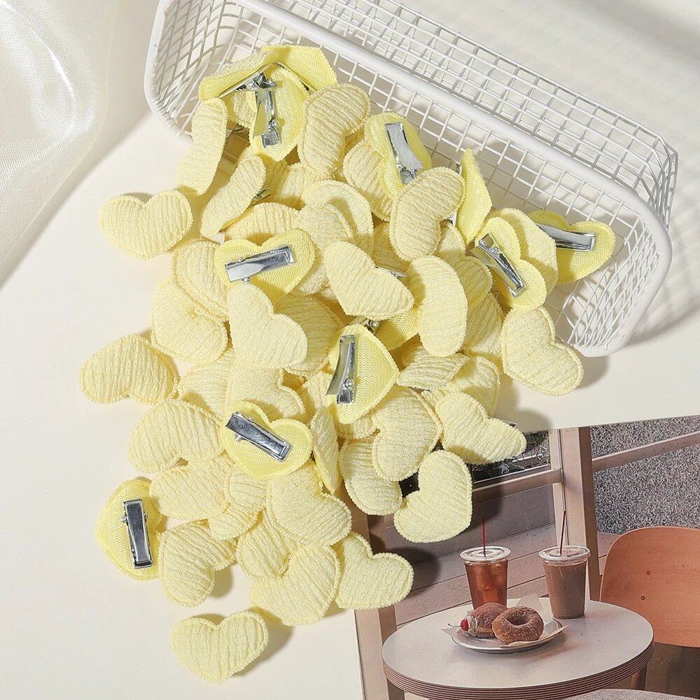CUTE BOWS Мини-заколки для волос сердечком 5/10/15/20 шт. 10PCS, FJ234-5