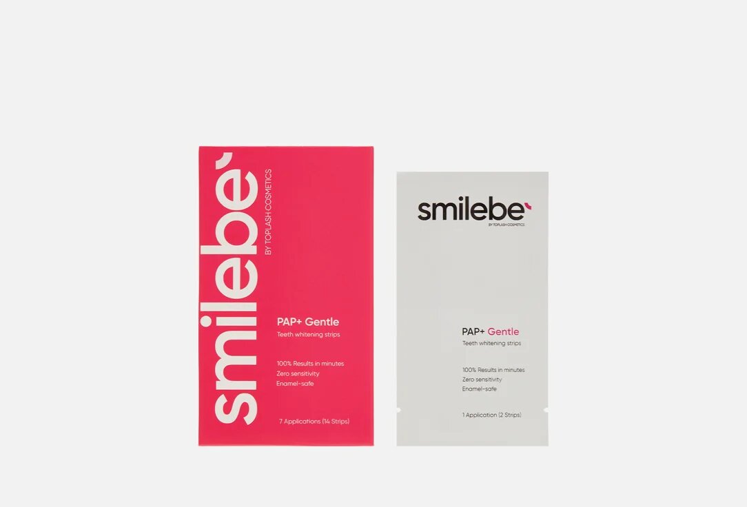 Smilebe PAP+ Gentle Отбеливающие полоски для зубов 14шт