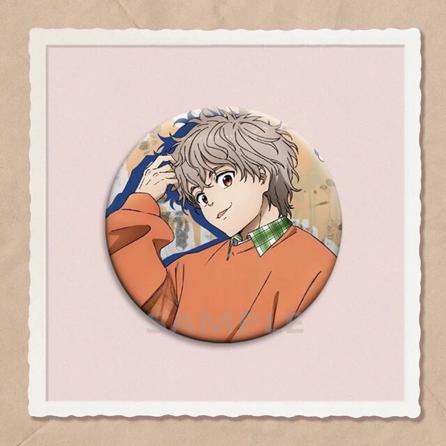 32/50/58mm Anime Wind Breaker Tinplate Soft Button Pins Creative Brooches Character Icon Badges for Clothes Bag Decoration Gifts