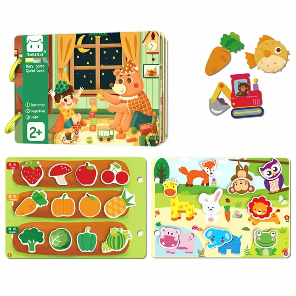 Книга для малышей с отрывными элементами, DIY игрушка, мелкий формат