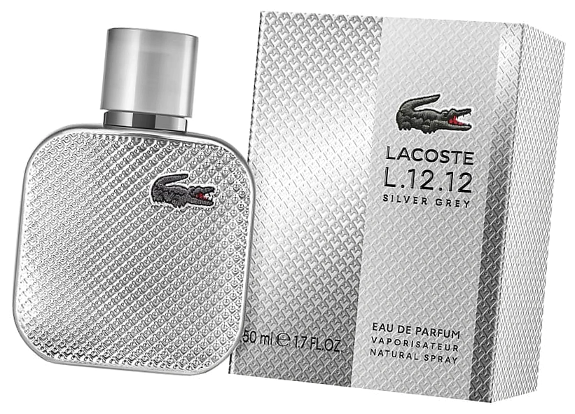 Лакост Л 12 12 Серебряный Серый парфюмерная вода мужская 50 мл - Lacoste L 12.12 Silver Grey