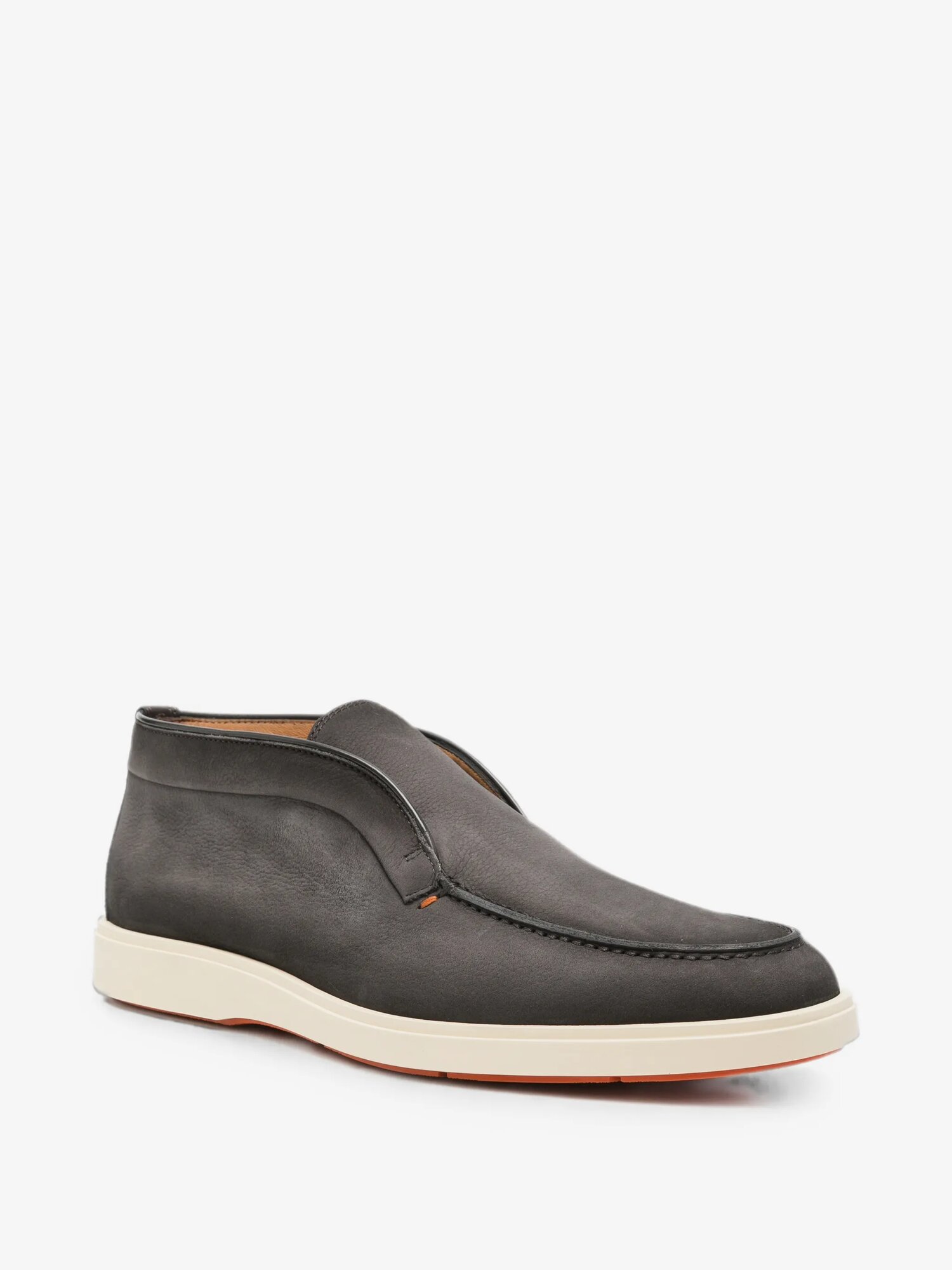 Ботинки Santoni Slip-on suede boots, размер 10, серый — фото 1