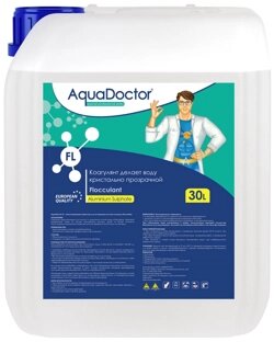 Жидкий коагулянт/флокулянт для бассейна Aquadoctor 30 л канистра