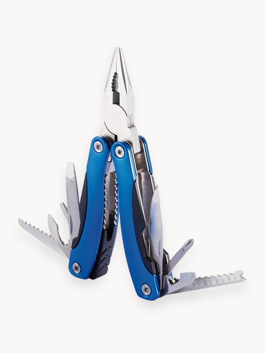 Мультитул 9 инструментов в 1/в чехле/синий/нержавеющая сталь