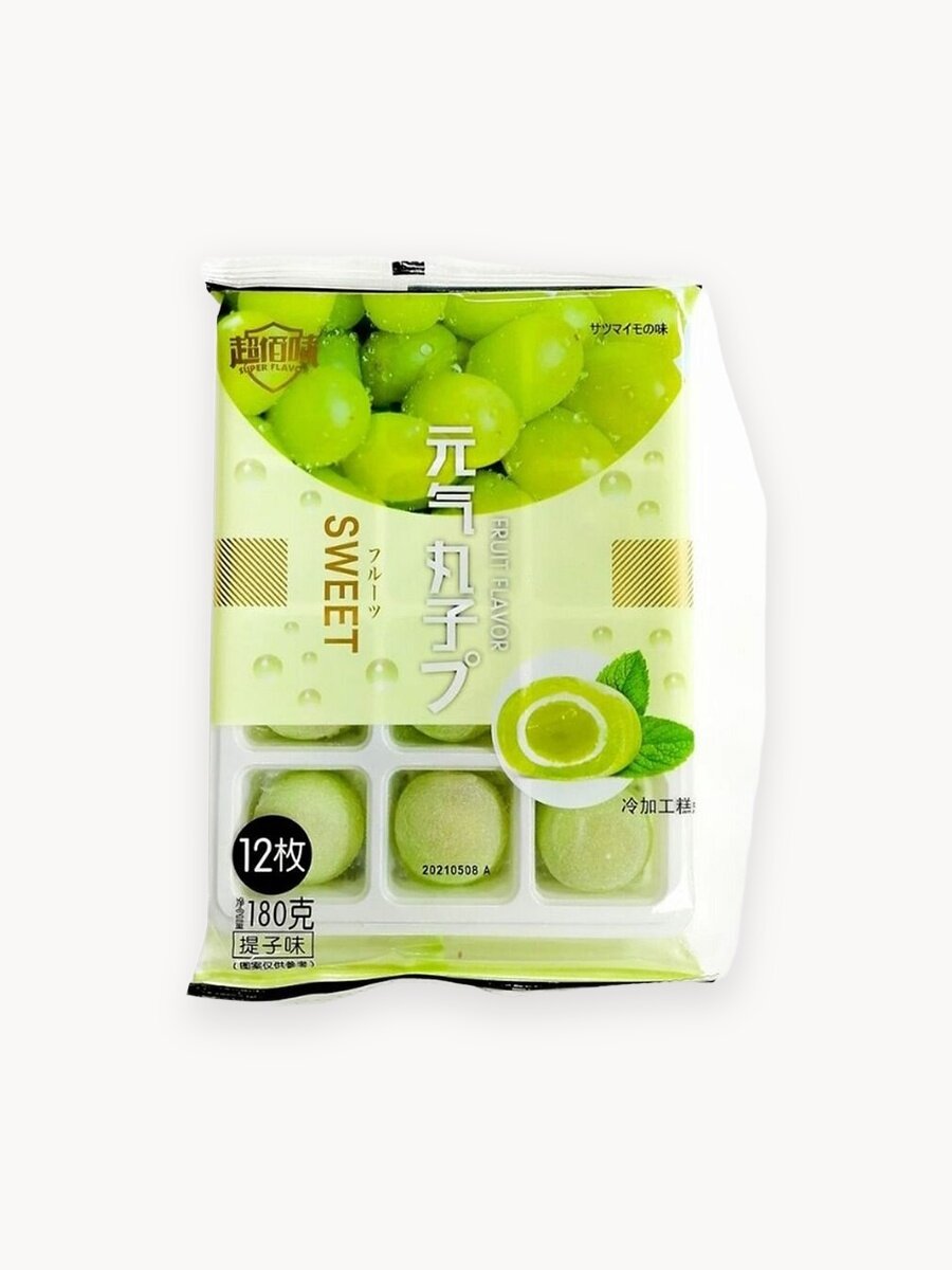 Моти Super Flavor фруктовые со вкусом винограда 180 г, Китай