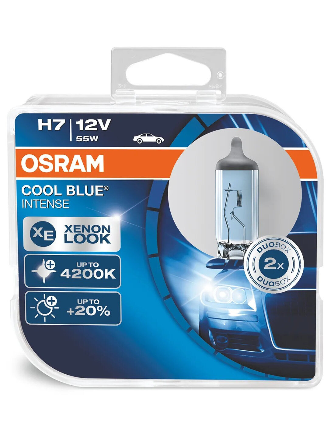 Лампа h7 галогеновая Cool Blue Intense 2 шт. 64210CBI-HCB