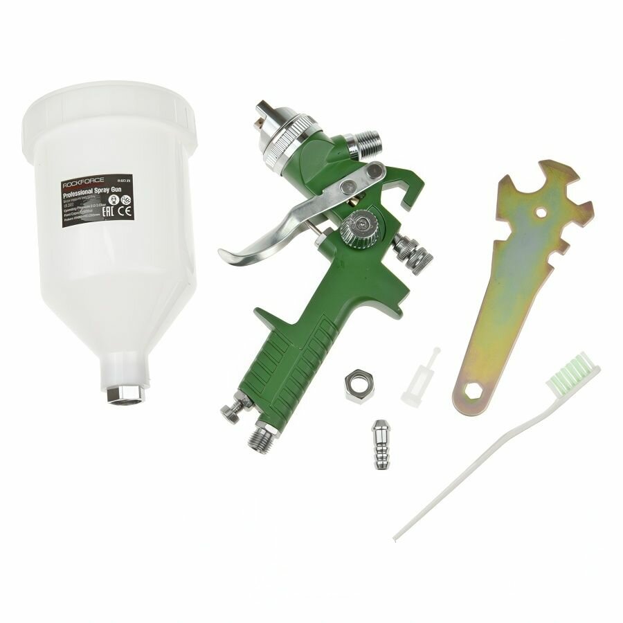 Краскопульт пневматический с верхним бачком 0.6л 1.4мм 240-300л/мин. 2.0-3.5Bar, арт RFH8272V ROCKFORCE