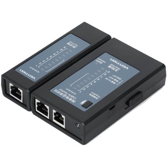 Тестер Vention для кабеля RJ-45/RJ-11 черный