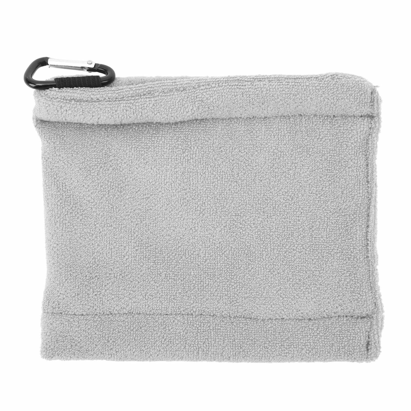 Полотенца для гольфа, мягкие, из микрофибры, с высокой степенью впитываемости воды, портативные, многоцелевые, протирающие салфетки для мячей и клюшек для гольфа, серые