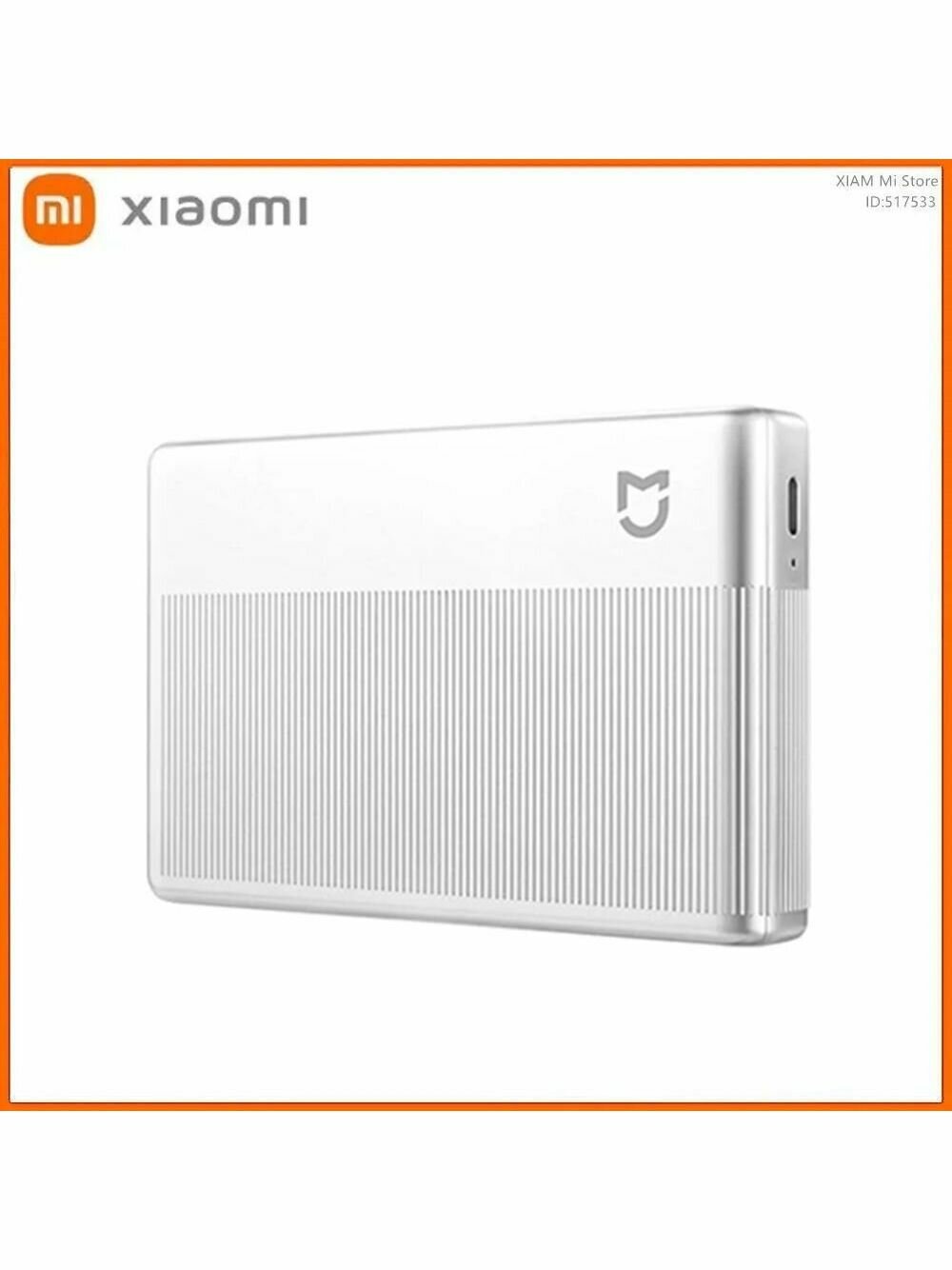 Mijia термопринтер Photo Printer 1S AR ZINK(HyperOS , Mihome APP), серебристый