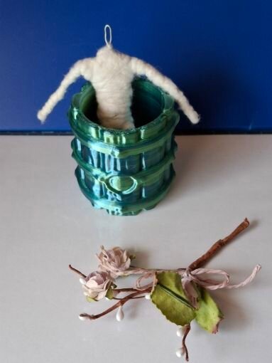 Миниатюрная игрушка ступа Бабы Яги - 1 шт, размер 6 см * 5 см, для ватной игрушки, куклы, ручная работа