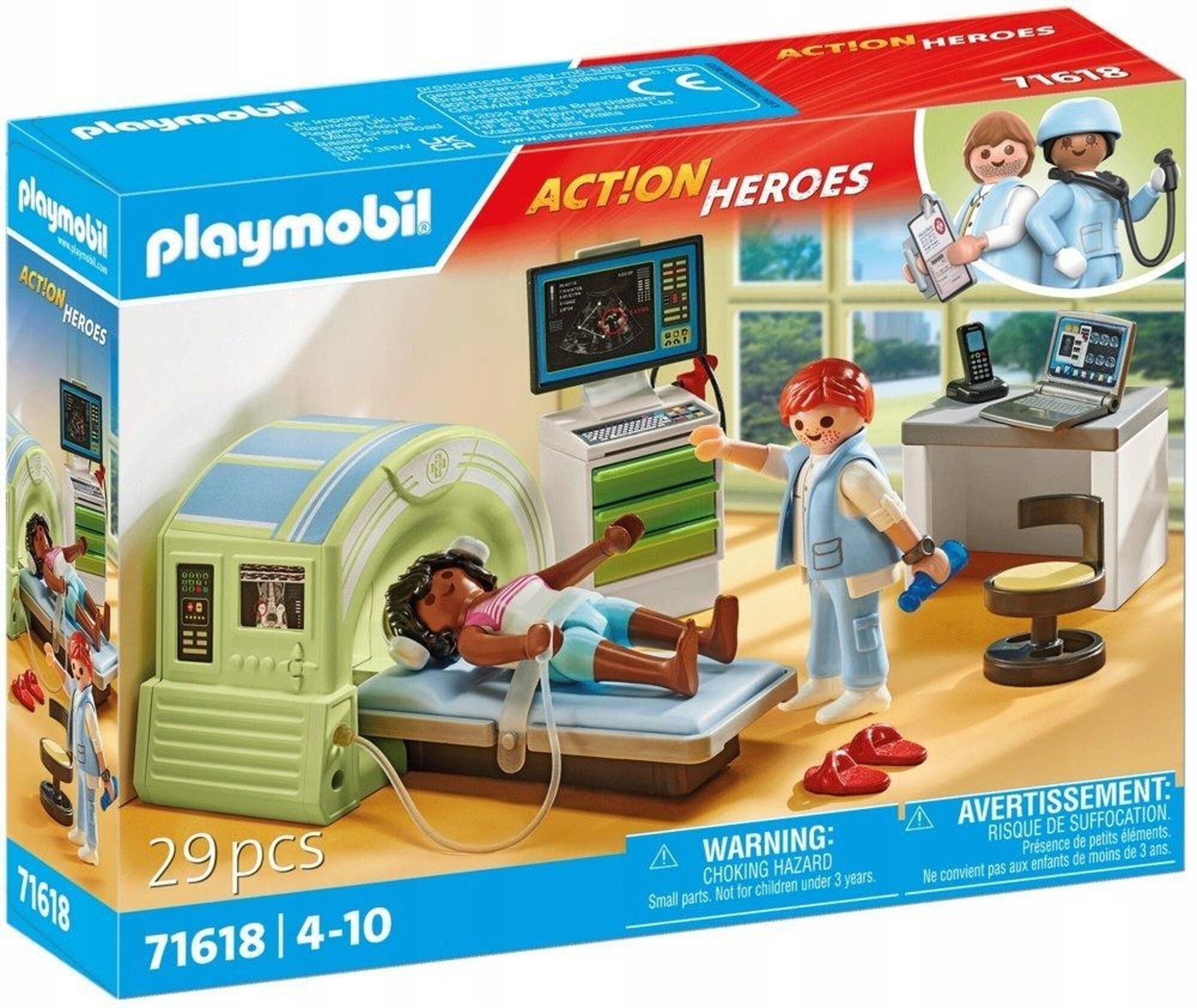 Конструктор Playmobil Action Heroes - Пациент во время МРТ - Плеймобиль 71618