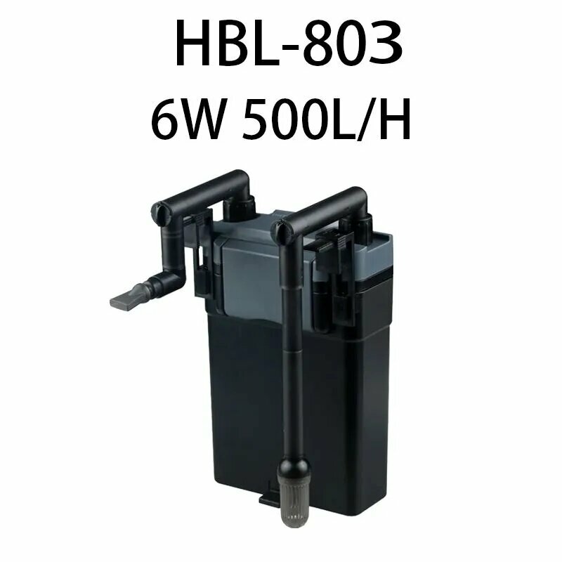 Бесшумный внешний фильтр для аквариума sunsun HBL-803 мощностью 6 Вт, 500 л/ч, встроенный фильтрующий материал, подходит для аквариума объемом 100-130 литров