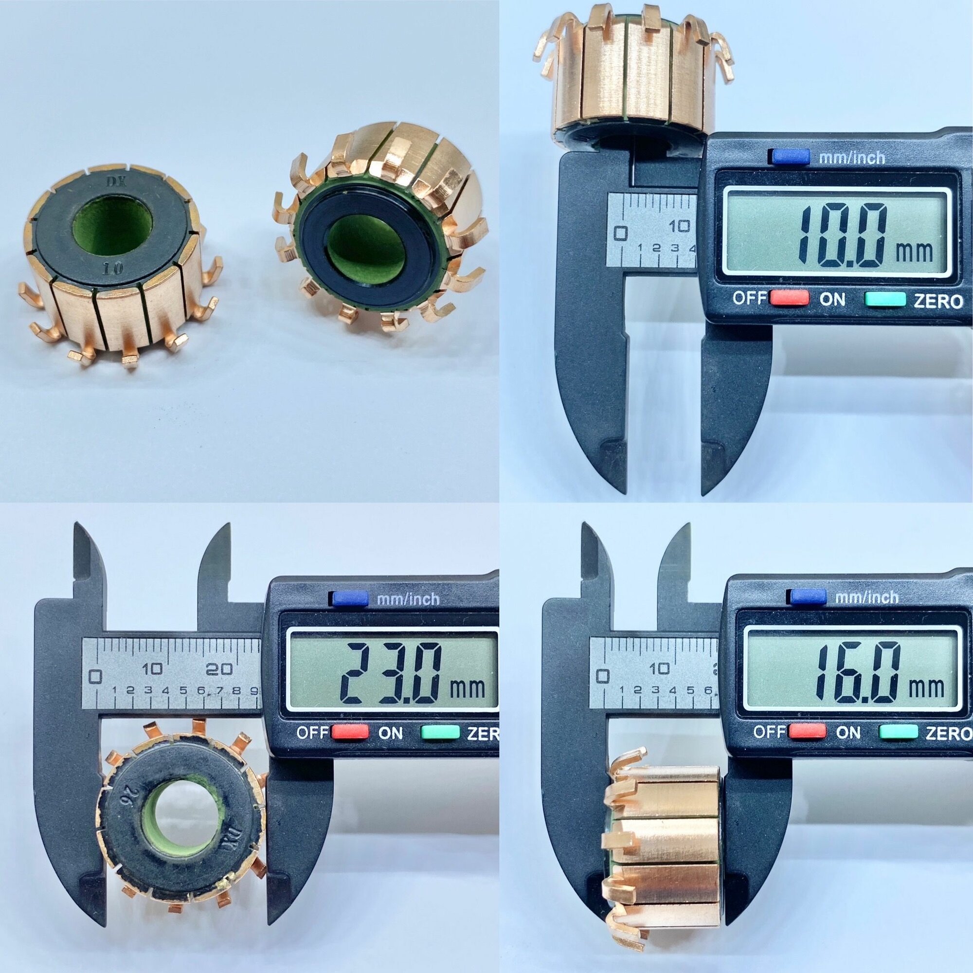Коллектор 12L/10*23*16мм. для электродвигателя. Коллектор мотора печки, мотора отопителя
