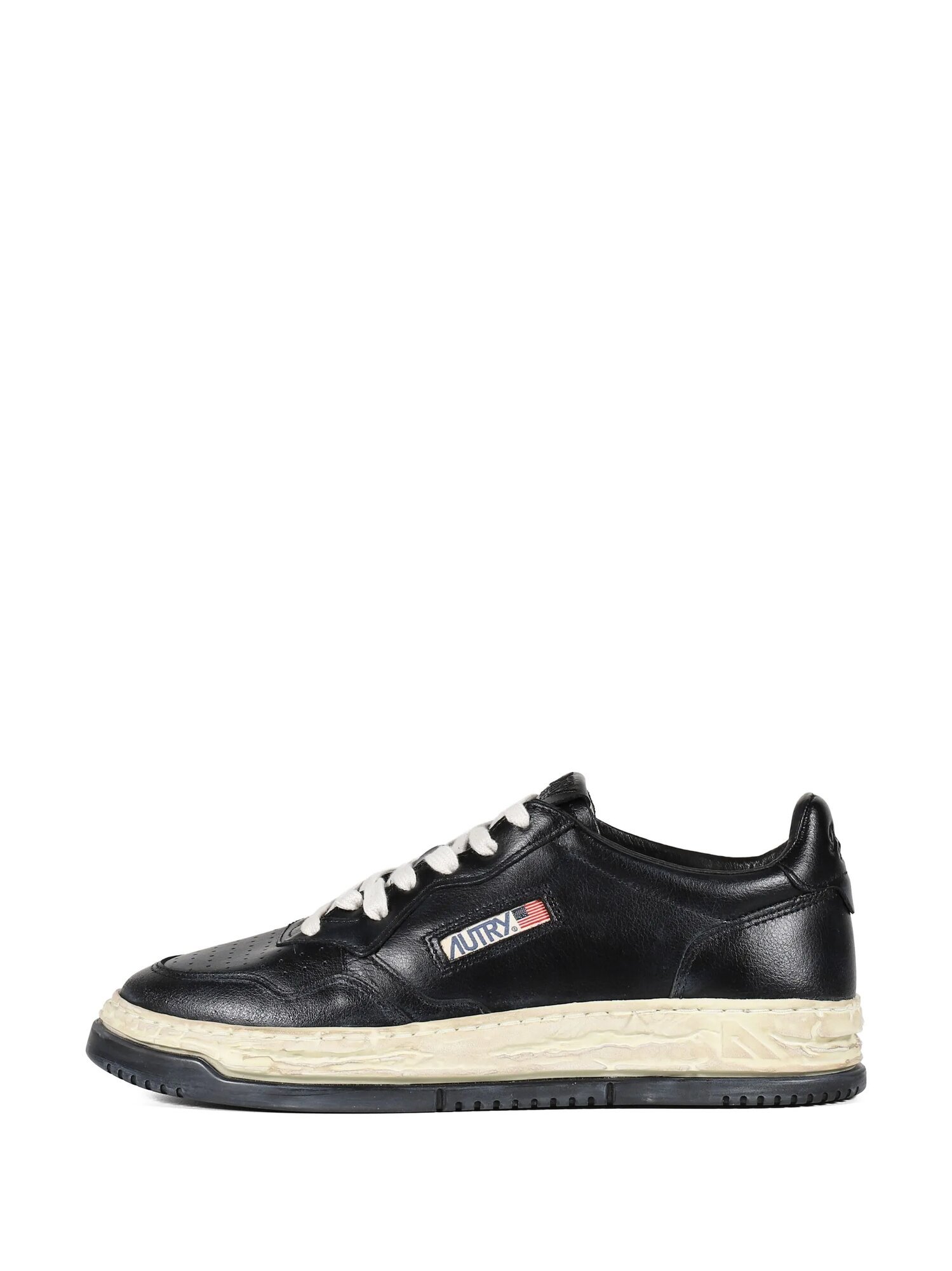 Кроссовки MAISON MIHARA YASUHIRO Leather sneakers, размер 45, черный — фото 1