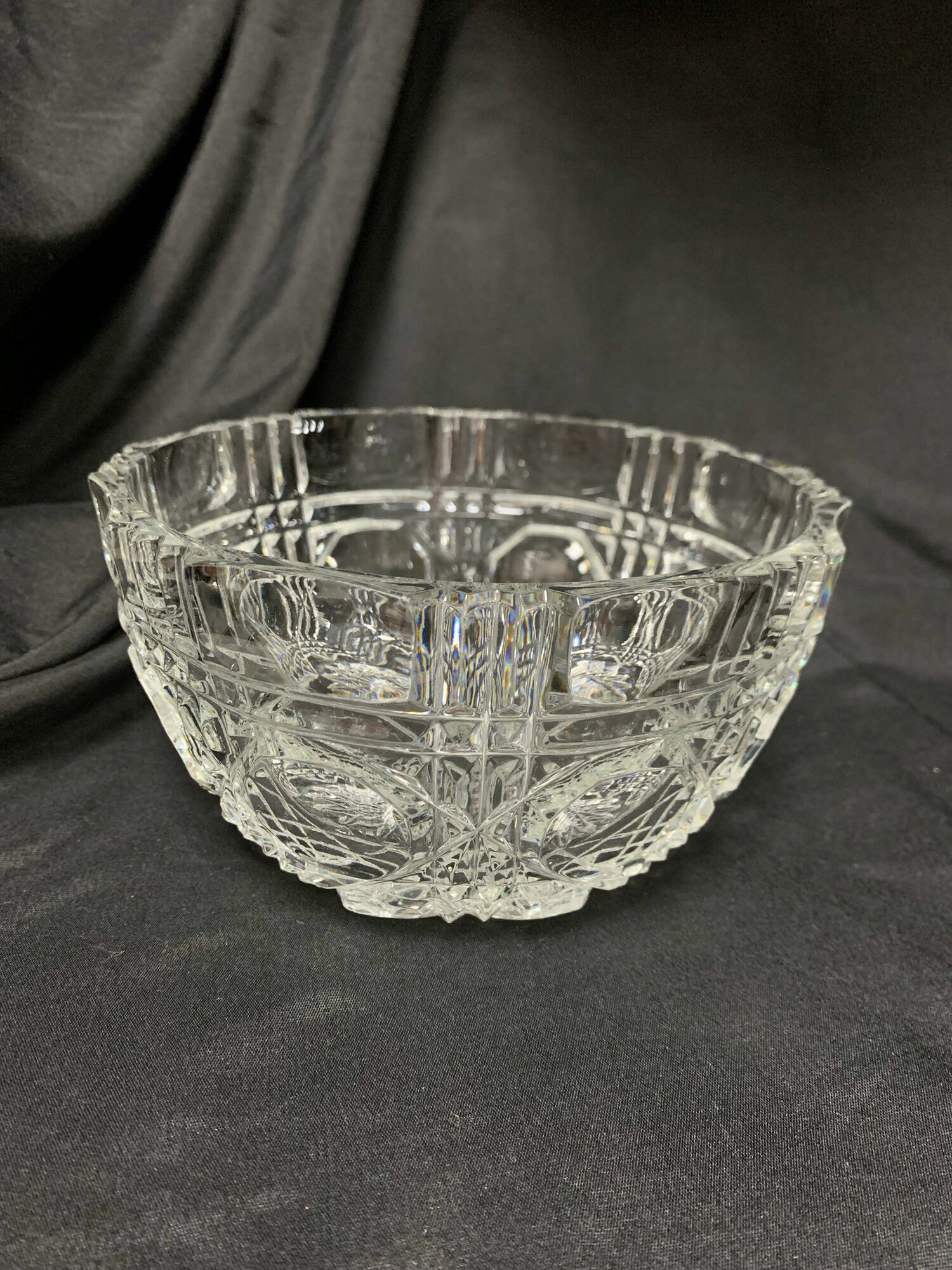 Хрустальный высокий салатник "ностальгия"