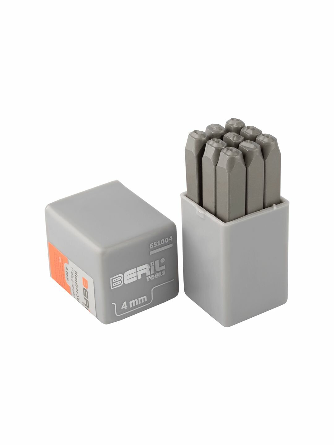 Набор клейм цифровых 4мм стальные