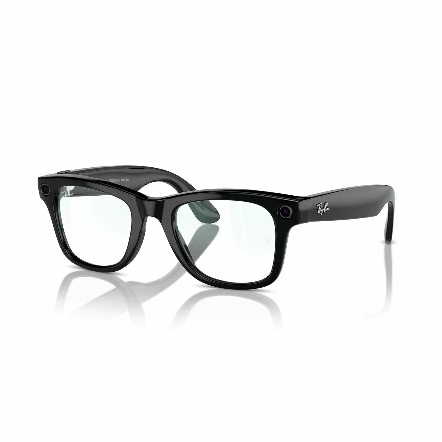 Умные очки с камерой Ray Ban Wayfarer Shiny Black/Clear (черный/прозрачный) RW4008