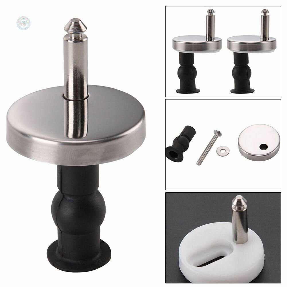 Крепление для крышки унитаза, универсальный комплект шарниров из нержавеющей стали, быстрая замена сломанных петель, серебристо-черный фиксатор 8 мм
