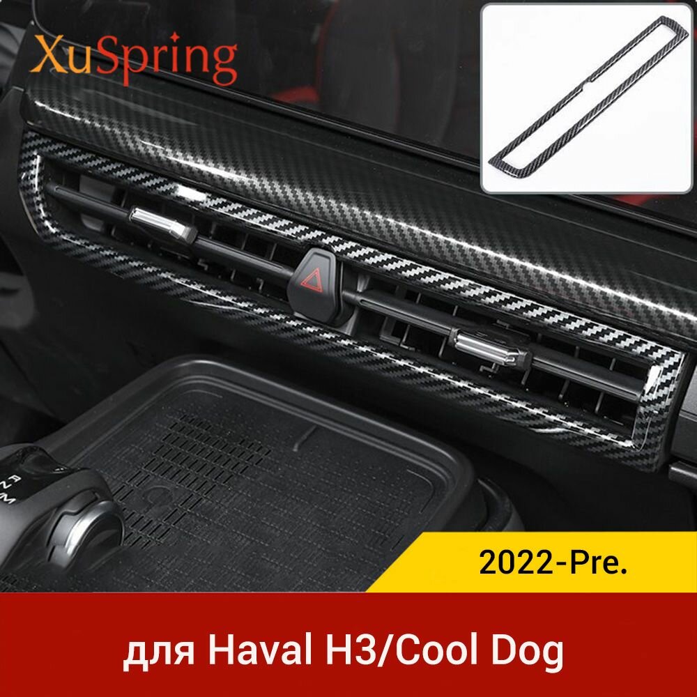 Обшивка салона автомобиля, Детали салона, Вентиляционная рамка в середине автомобиля для HAVAL H3 2020-2026