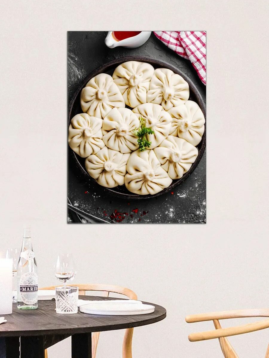 Картина на стену "Хинкали", 50х70 см