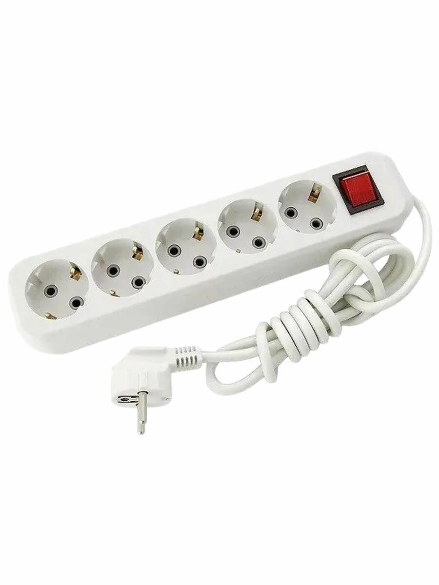 Удлинитель SVITTEX SV-017-10 10 м. для 5 розеток с заземлением и выключателем