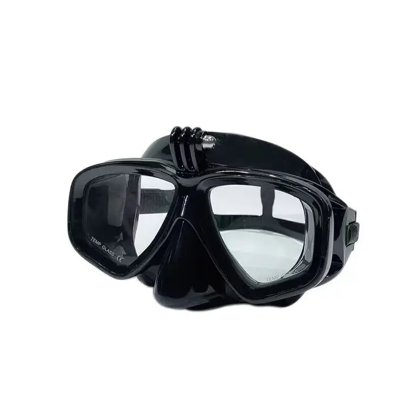 Профессиональная маска для дайвинга с креплением для GoPro Черный, black