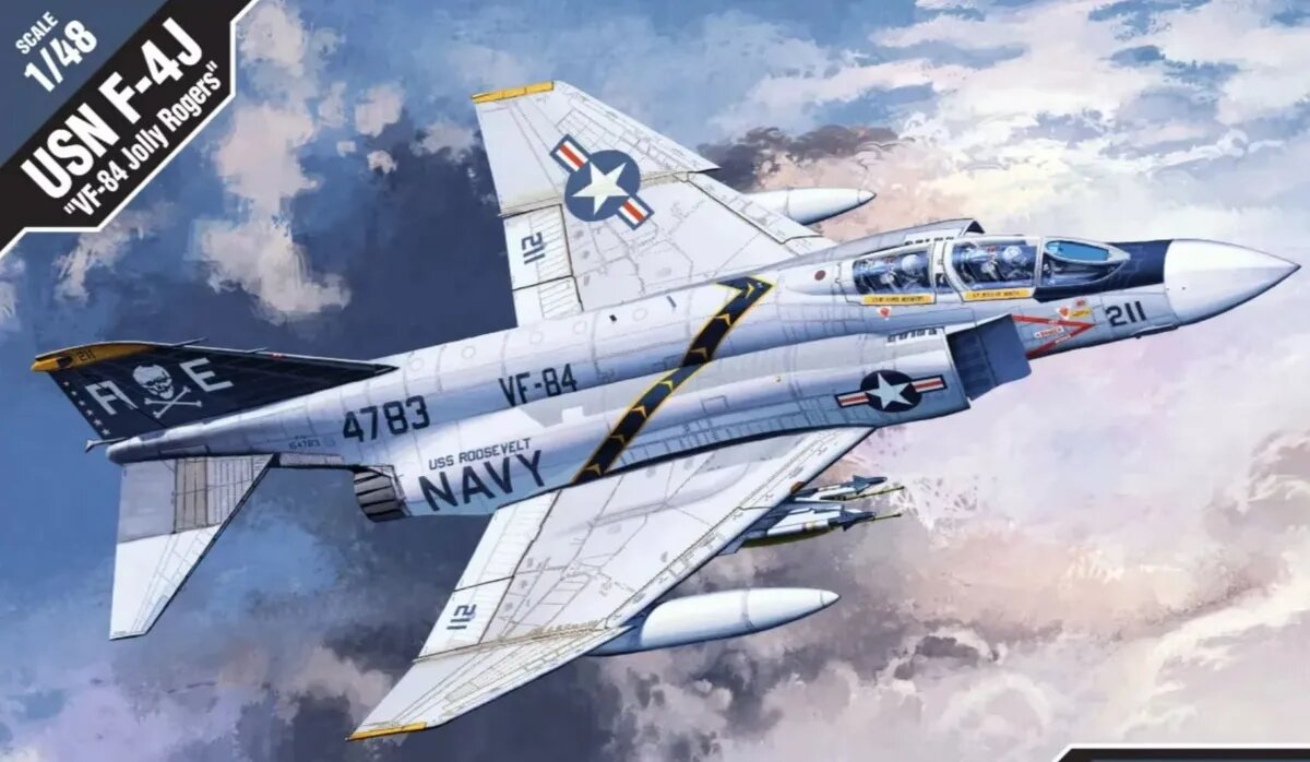 AC12305 1/48 F-4J "VF-84 JOLLY ROGERS WAR" сборная модель самолета