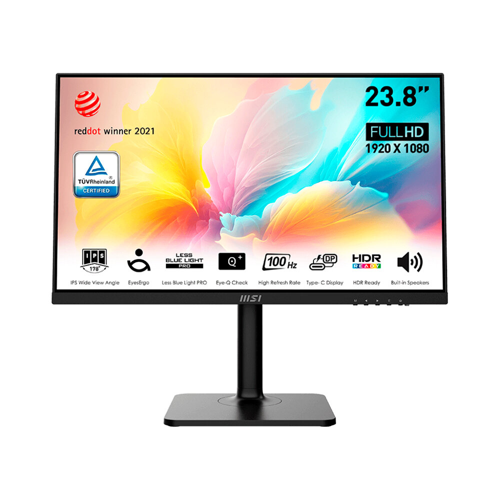 Монитор MSI Modern MD2412P 23.8", IPS 100 Hz, Full HD (1920×1080)
