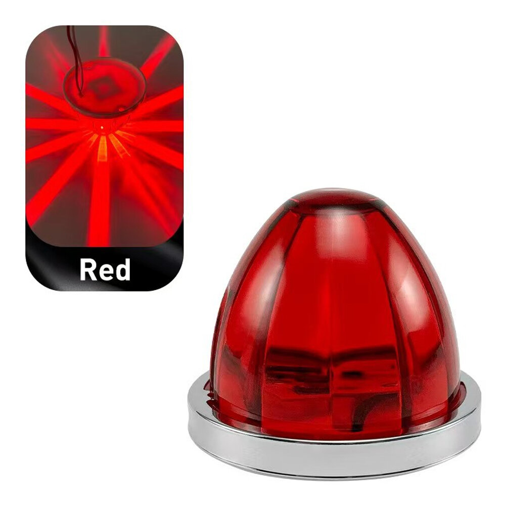 Габаритные светодиодные огни для грузовиков 10-30В водонепроницаемые сигнальные и поддоны лампы предупреждающие индикаторы