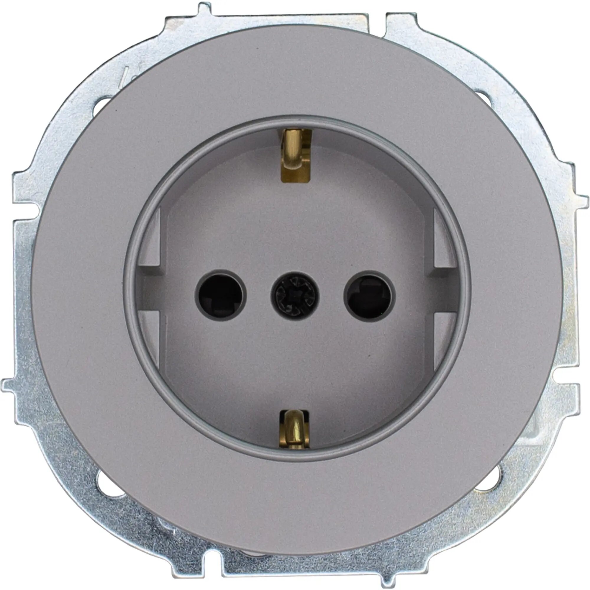 Osen встраиваемая розетка серого цвета для скрытого монтажа в стене с защитой от пыли